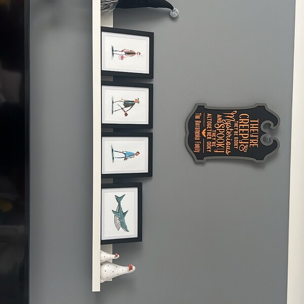 Addams Family Inspired Personalised Halloween Plaque | Halloween ...