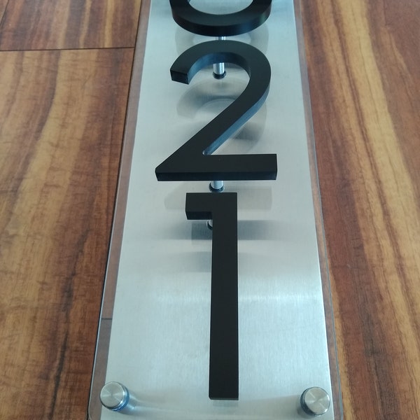 10 Inch Modern House Number, Acrylic Number, Plastic Number, Garage ...