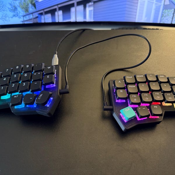 Corne V4.1 MX Wired Split Keyboard: Metal Plate, Adjustable Tenting - Etsy
