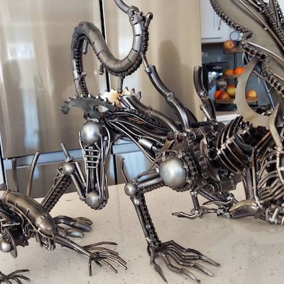 Steampunk the Life Size Metal Monster made-to-order - Etsy