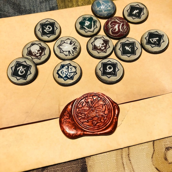 Call of Cthulhu Arkham Horror Tokens! Full Set! Arkham Horror Card Game ...