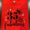 35 and Fabulous Svg, 35th Birthday, Thirty Fifth Birthday SVG, 35th ...