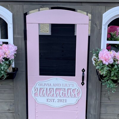 Personalized Playhouse Sign, Custom Name Metal Sign, Treehouse Sign ...