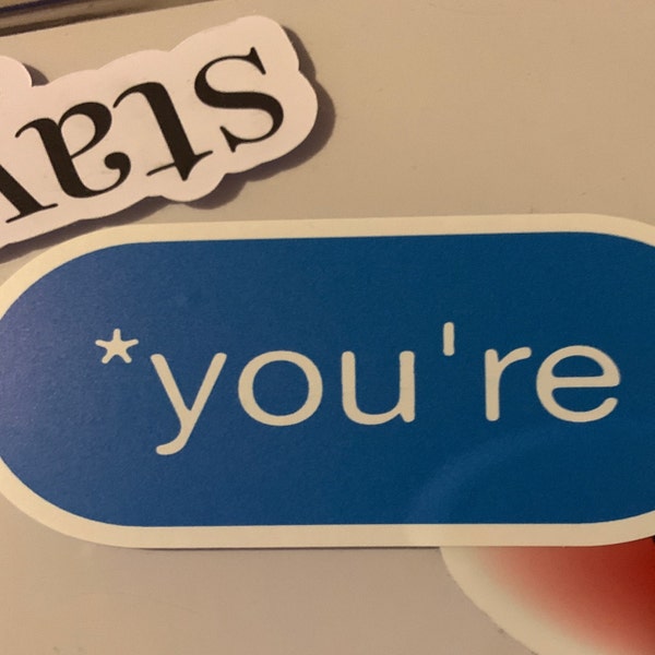 You're Sticker - Matte Vinyl Laptop Decal - Etsy