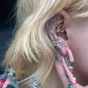 1 Pair 2 Pieces Solid Pink Pinchers Spirals Glass - Etsy