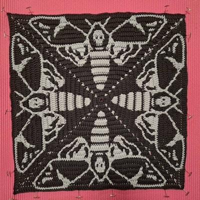 Irises Mosaic Crochet Pattern Flower Chart by Sixel Design - Etsy