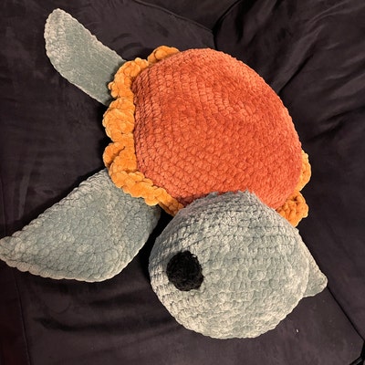 Jumbo Petal the Sunflower Turtle Crochet Pattern PDF Download Beginner ...