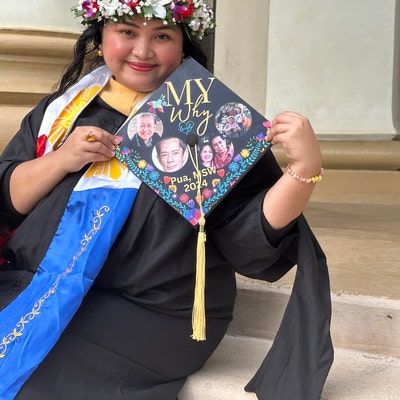 Custom Printed Graduation Cap Topper With Your Photos - Etsy