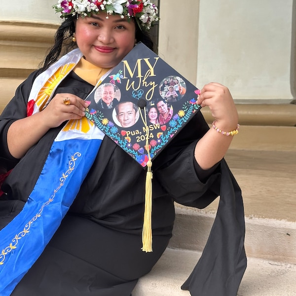 Custom Printed Graduation Cap Topper With Your Photos - Etsy