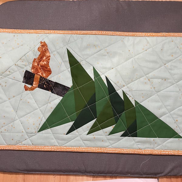 Chonky Maple Beaver Quilt Block Pattern 16x16" Foundation Paper Piece ...