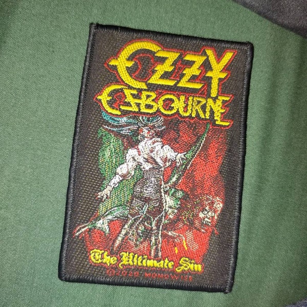 Ozzy Osbourne the Ultimate Sin Patch 7cm X 10cm - Etsy