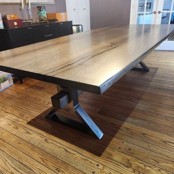 Metal Table Legs Also for Round Tables. Industrial Dining Table Legs ...