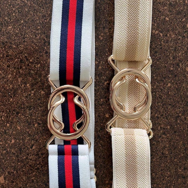 1.5 and 2 Inch Thick Adjustable Elastic Equestrian Horse Riding Belts ...