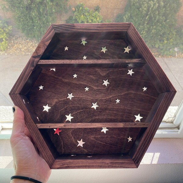 Lighted Triangle Display Shelf - Etsy