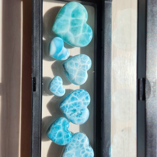 160g AAA High Quality Sky Blue Larimar Slab, Larimar Crystal, High ...