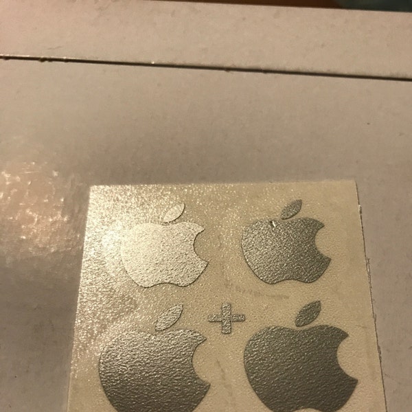 Silver Color Changer Overlay for Apple iPhone 8 and 8 Plus Logo Vinyl ...