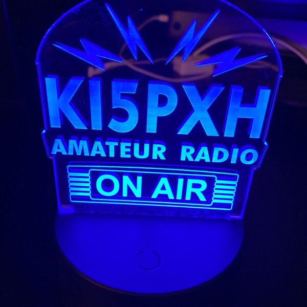 Ham Radio Lighted on Air Callsign Display LED - Amateur Radio Operator ...
