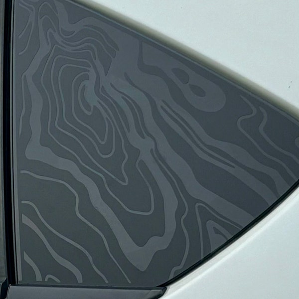 Fits 2018-2023 Subaru Crosstrek Rear Side Window Topographic Map Decal ...