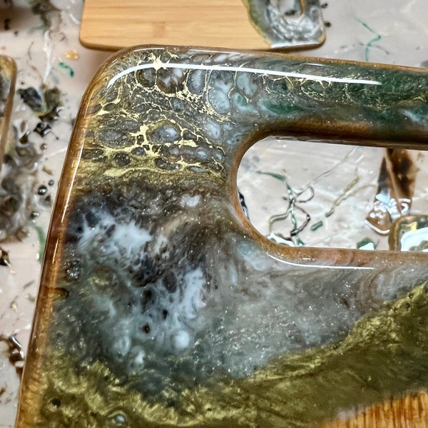 Pink and Pearl Resin Trays/resin Tiered Trays/pink Pearl Cupcake Holder ...