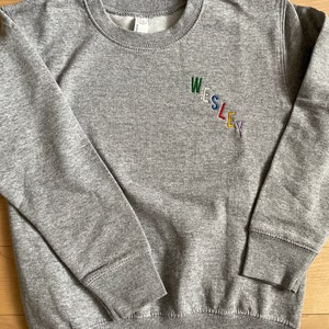 Personalized Initial Sweatshirt Monogram Sweatshirt Gift | Etsy