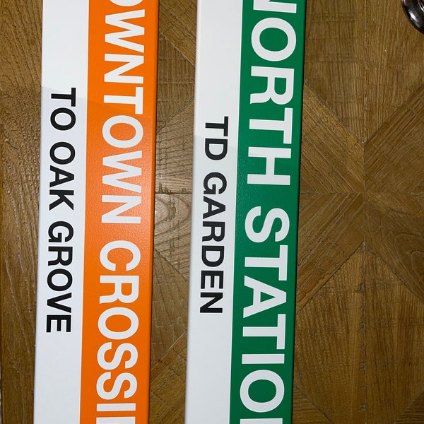 36" Officially Licensed Painted MBTA Station Signs Pick A Station ...