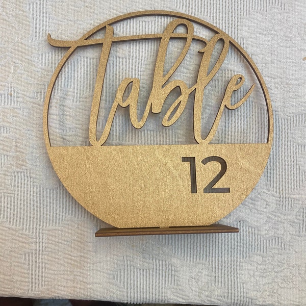 Simple Table Numbers Gold Table Numbers Wooden Table Numbers - Etsy