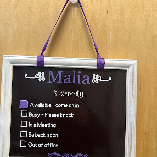 Office Message Board Sign,unavailable Sign,not Here Door Sign,i'm ...