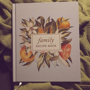 Family Recipe Book & Keepsake Journal Recipe Binder and Blank Cookbook ...