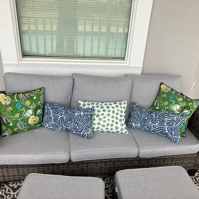 OUTDOOR Scratchy Dots Throw Pillow or Cover, Olive/white 14 X 20 Lumbar ...