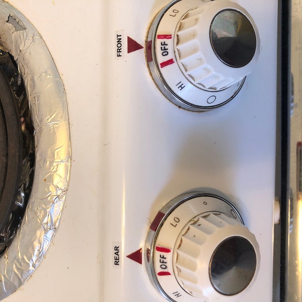 6 Ring Cooker Top Markings Decals - Double Set. UK SELLER - Overseas ...