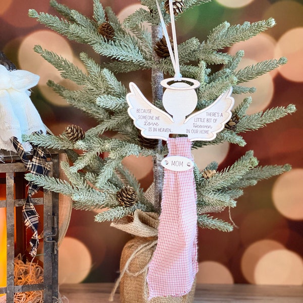 Memorial Angel Ornament SVG Laser File: Remembrance Gift (digital File ...