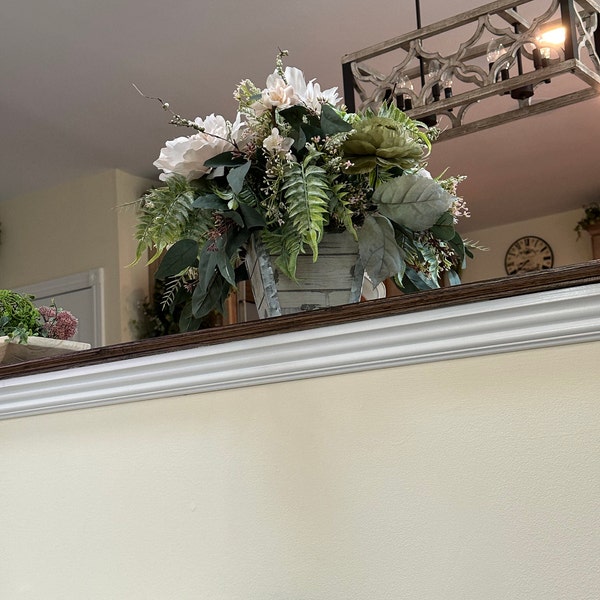 Spring Candlestick Arrangement, Wispy Spring Floral Arrangement, Table ...