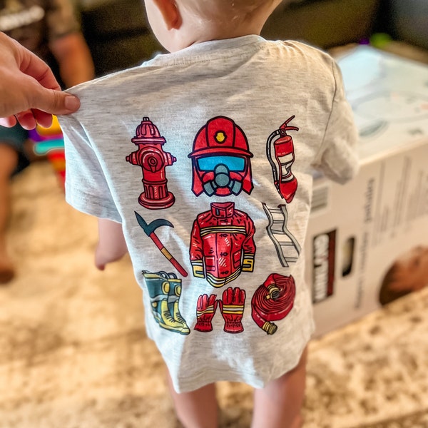 Future Firefighter Shirt for Kids, Toddlers Fireman Tshirt, Firetruck ...