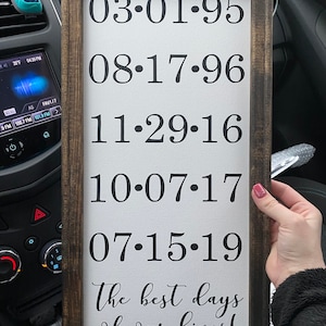 Best Days of Our Lives Framed Canvas Sign With Silver Frame - Etsy