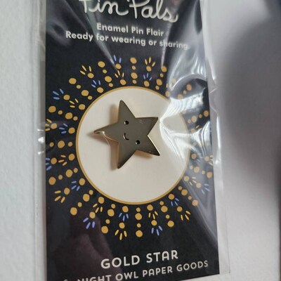 Happy Heart Pin Gold Heart Enamel Pin Gold Heart Lapel Pin Gift for ...