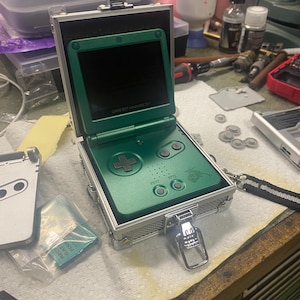 Gameboy Advance SP Transparent Clear Sky Blue IPS V2 Screen Mod - Etsy