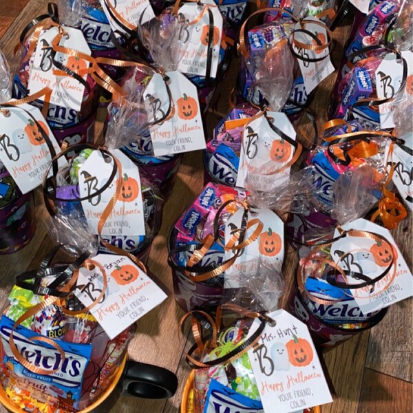 Personalized Halloween Treat Tags: Ghost, Pumpkin, Boo Tags, Goodie ...