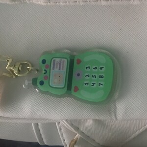 Froggy Flip Phone Acrylic Keychain-acrylic Keychain,cute Frog Keychain ...