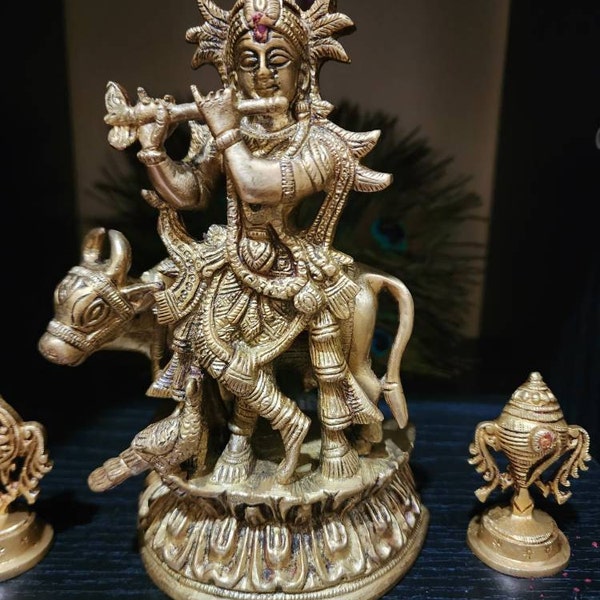 Copper Ram Darbar Miniature Statue Hindu God Lord Rama Family With Lord ...