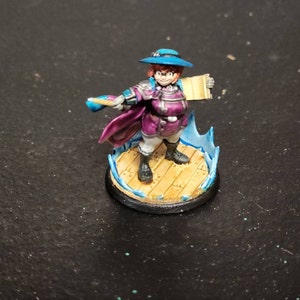 Human Male Wizard Miniature for D&D TTRPG 32mm Miniature Spellcaster ...