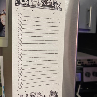 Potion Shelf List Gothic Notepad Stationery - Etsy