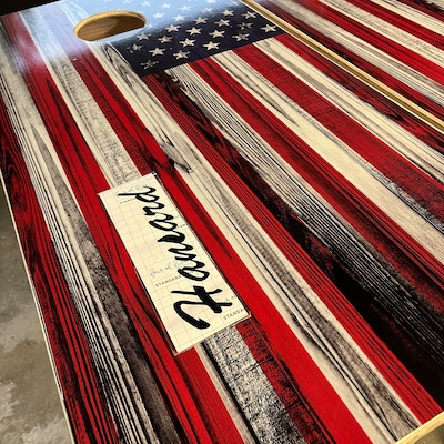 American Flag Rocker Panel Graphic Decal Vinyl Wrap Kit for Trucks ...