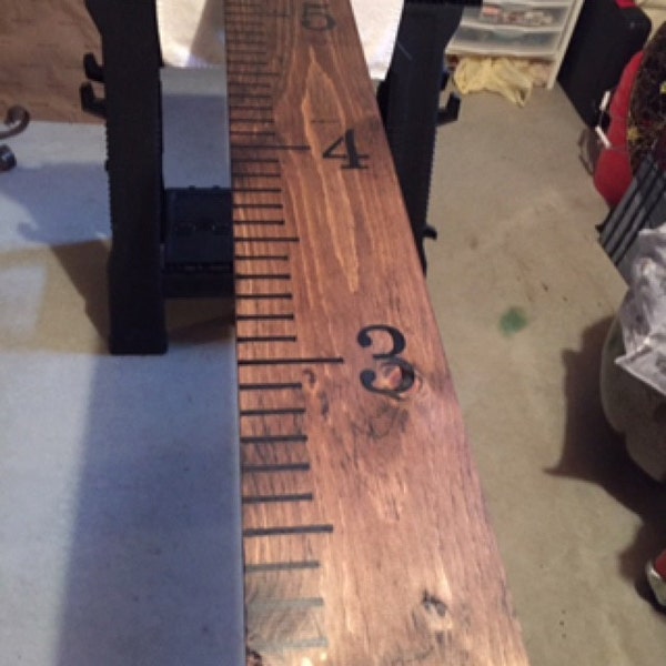 Growth Chart STENCIL Ruler REUSABLE 2.5" or 4" for Painting Large Wood ...