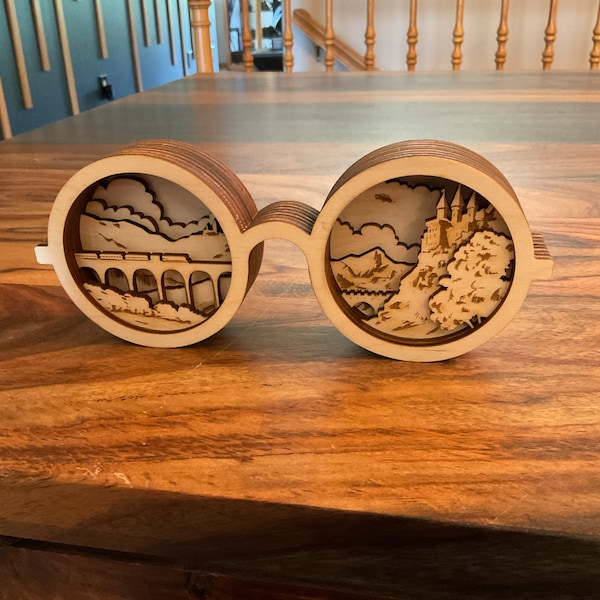Wizarding World Inspired Laser Cut Wooden Movie Scene. Fast Free ...