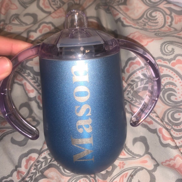 Personalized Sippy Cup, Stainless Steel Toddler Cup, Birthday Gift, Kid ...