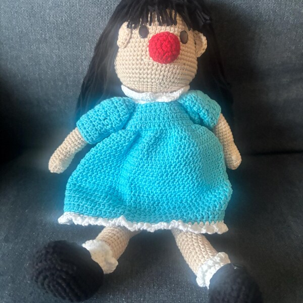 6'' Crochet Mini Pinocchio, Mini Amigurumi Doll, Crochet Doll, Wooden ...