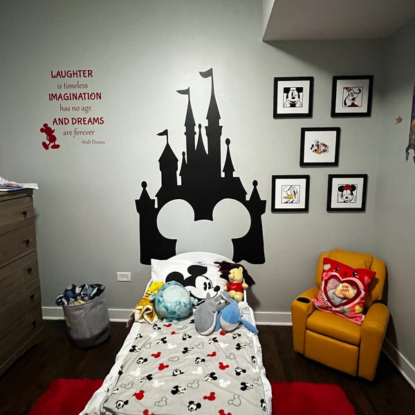 Mickey Mouse Wall Decal Cartoon Wall Decor for Kids Nursery (K213) - Etsy