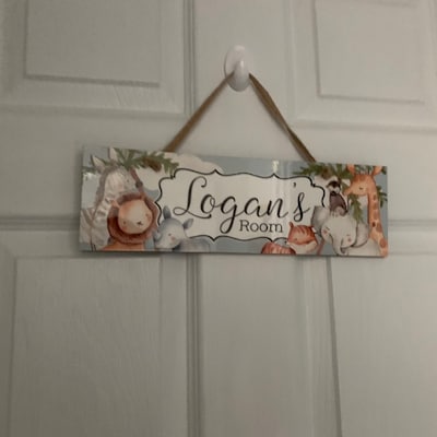 Personalized Jungle Safari Animals Classroom Door Sign - Etsy