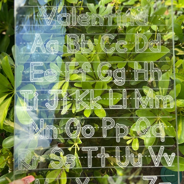 Alphabet Tracing Board - SVG File ONLY - Etsy