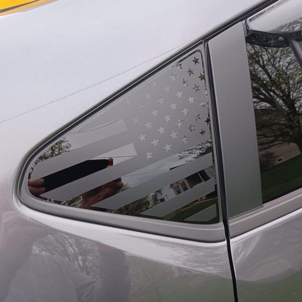 Fits 2015-2020 Chevy Tahoe Rear Side Windows Punisher Distressed ...